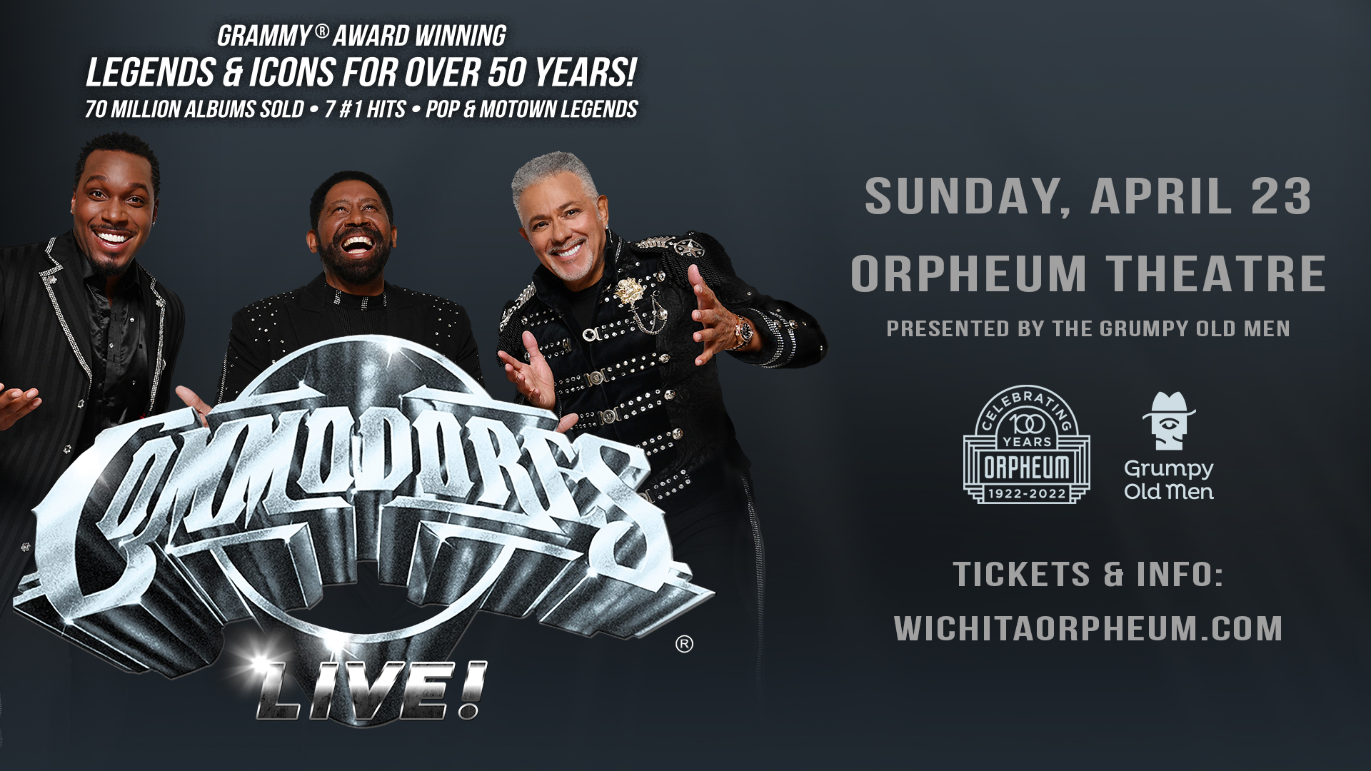 The Commodores - Orpheum Theatre