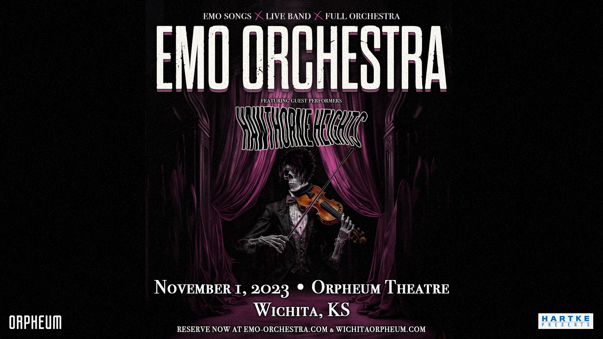 Emo Orchestra feat. Hawthorne Heights - Orpheum Theatre